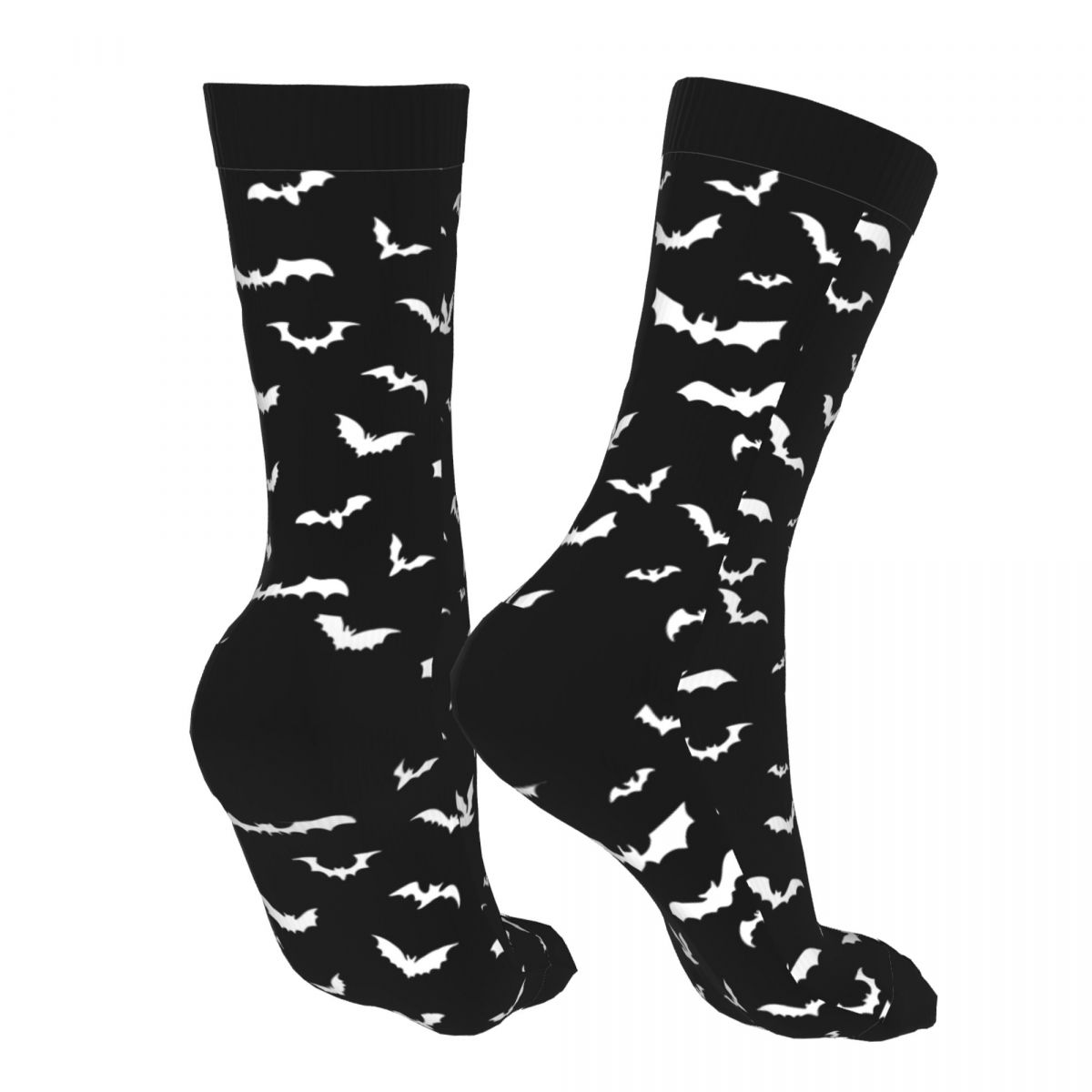 Men Cute Halloween Bats Pattern Socks 5% Spandex T... – Vicedeal