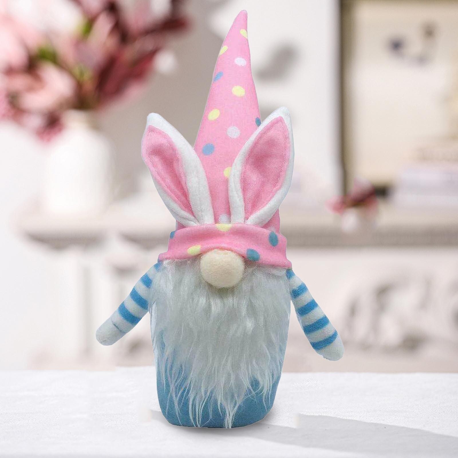 T# Easter Bunny Dwarf Faceless Doll Easter Decorat... – Grandado