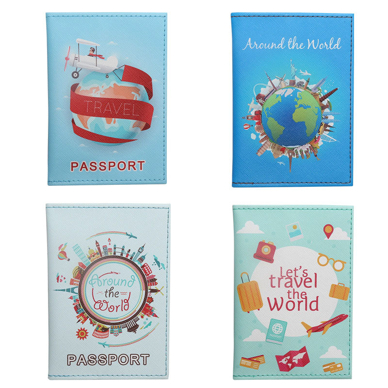 Travel around the world Passport Cover Men Women P... – Vicedeal
