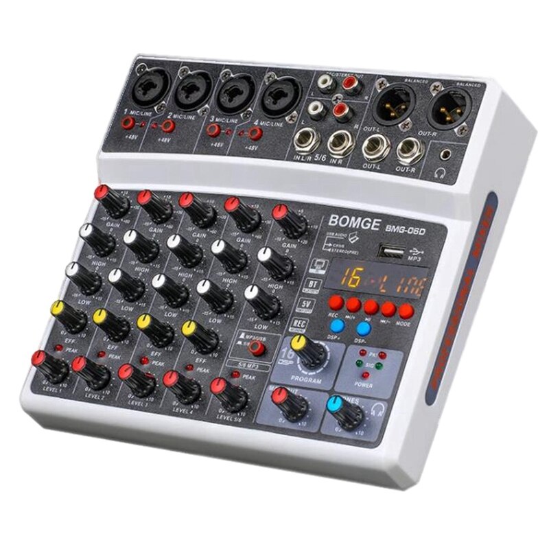 Sound Card 6-Channel Mixer Outdoor Conference Audi... – Vicedeal