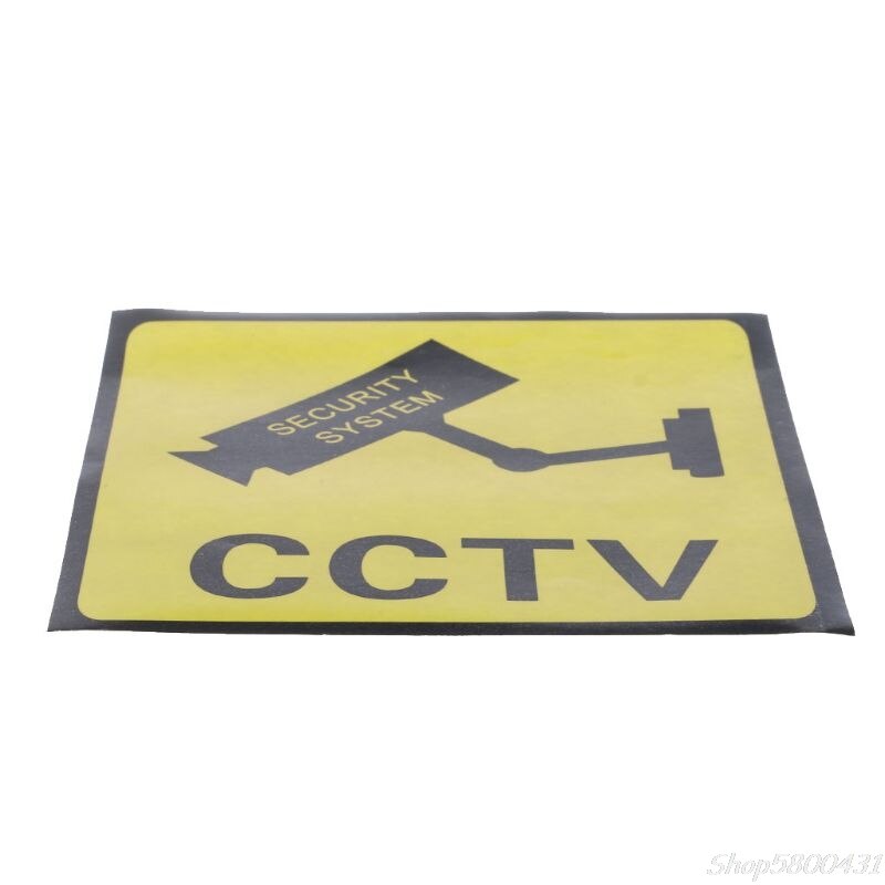 10PCS Warning Stickers CCTV SECURITY SYSTEM Self-a... – Grandado