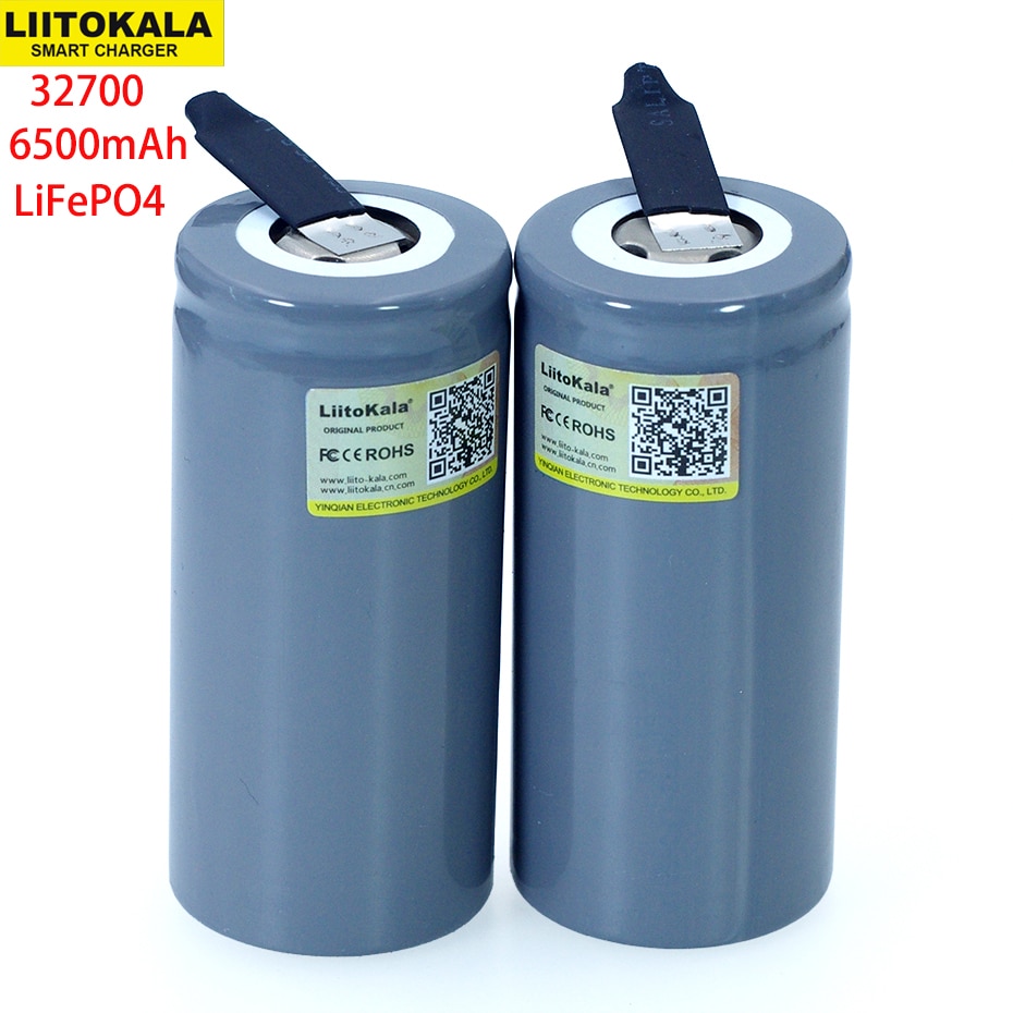 LiitoKala 3.2V 32700 6500mAh LiFePO4 Battery 35A C... – Grandado