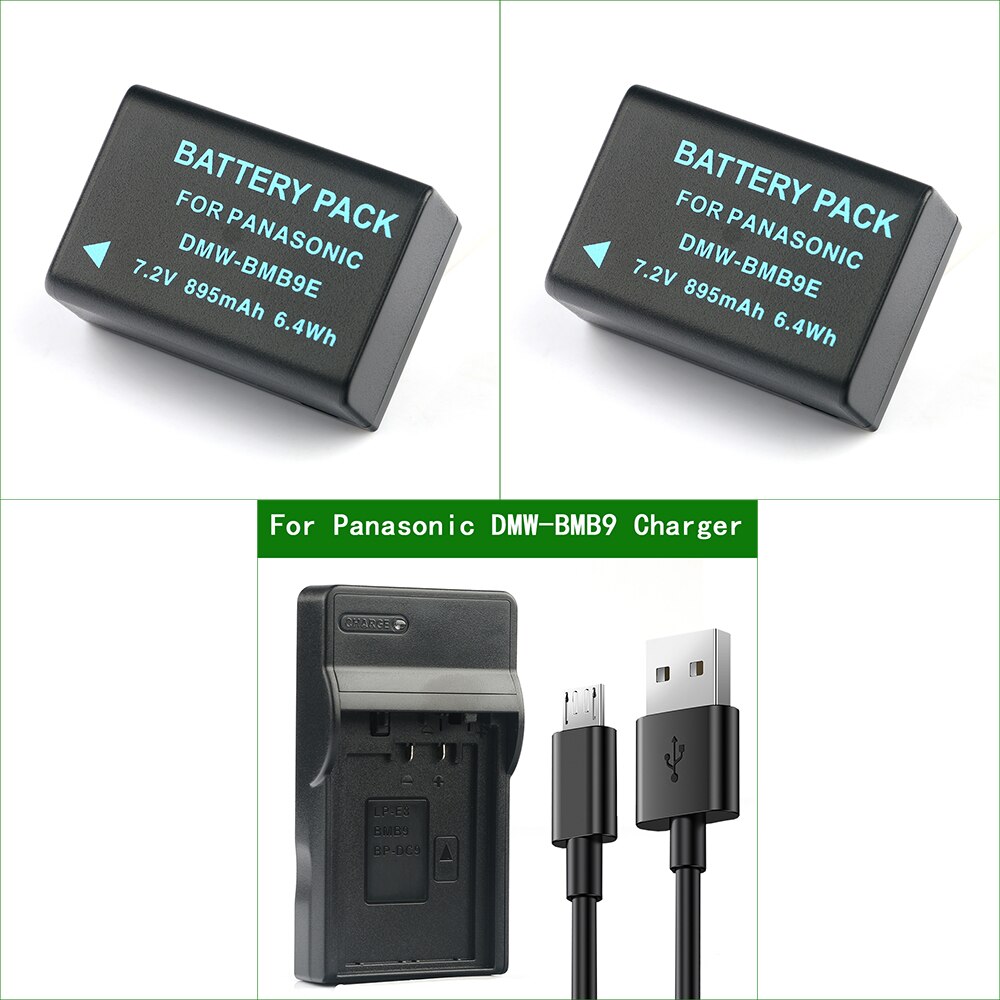 DMW-BMB9 BMB9PP Camera Battery for Panasonic DMC-F... – Vicedeal