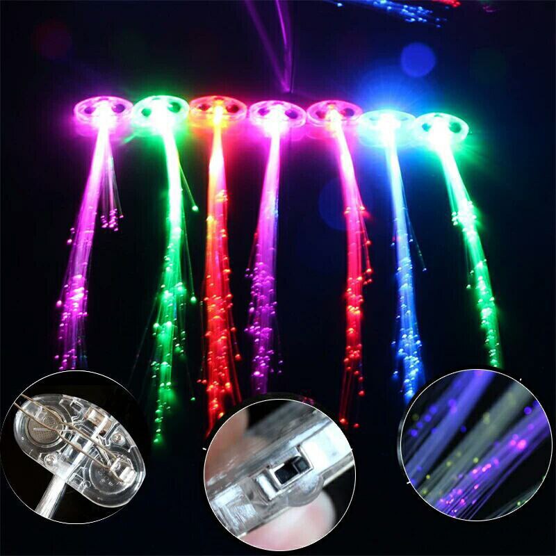LED Flashing Hair Braid Glowing Luminescent Hairpi... – Grandado