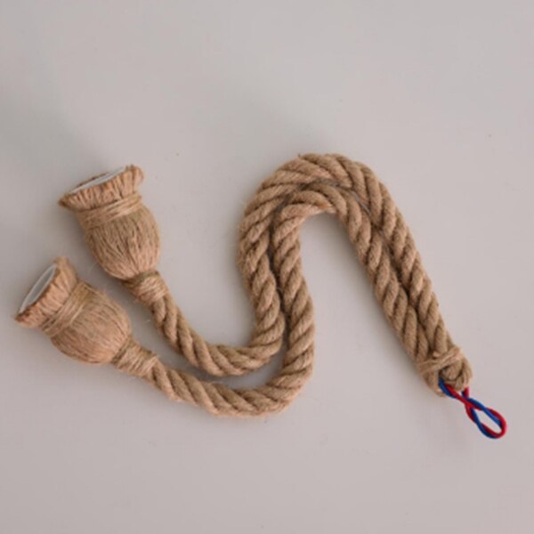 Single Heads Rope Pendant Lights Lamp Vintage Styl... – Grandado