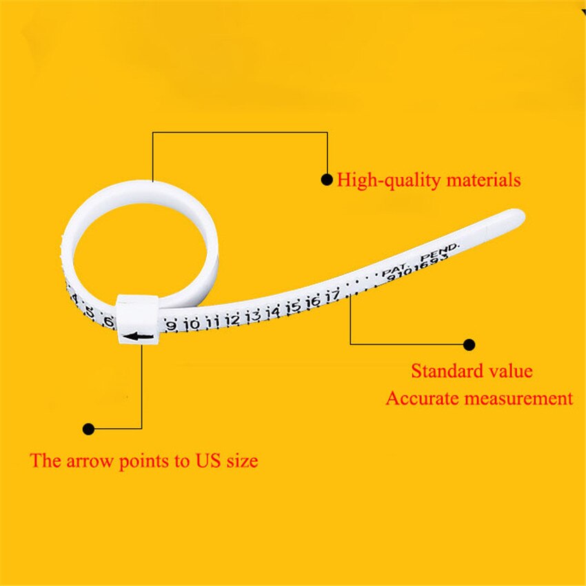 17mm Ring Measuring Ruler US Code Ruler Ring Measu... – Grandado
