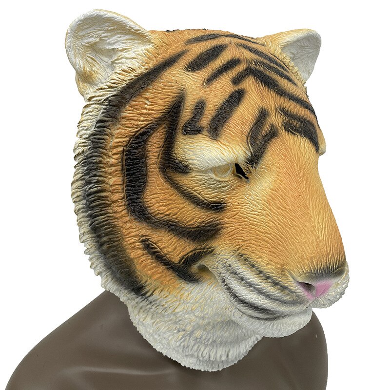 Animal mask Tiger latex mask 2022 Zodiac Year of t... – Vicedeal