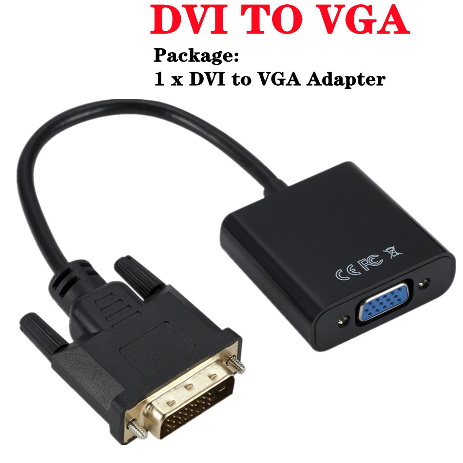 HD DVI Male to VGA Female Adapter Full HD 1080P DV... – Vicedeal