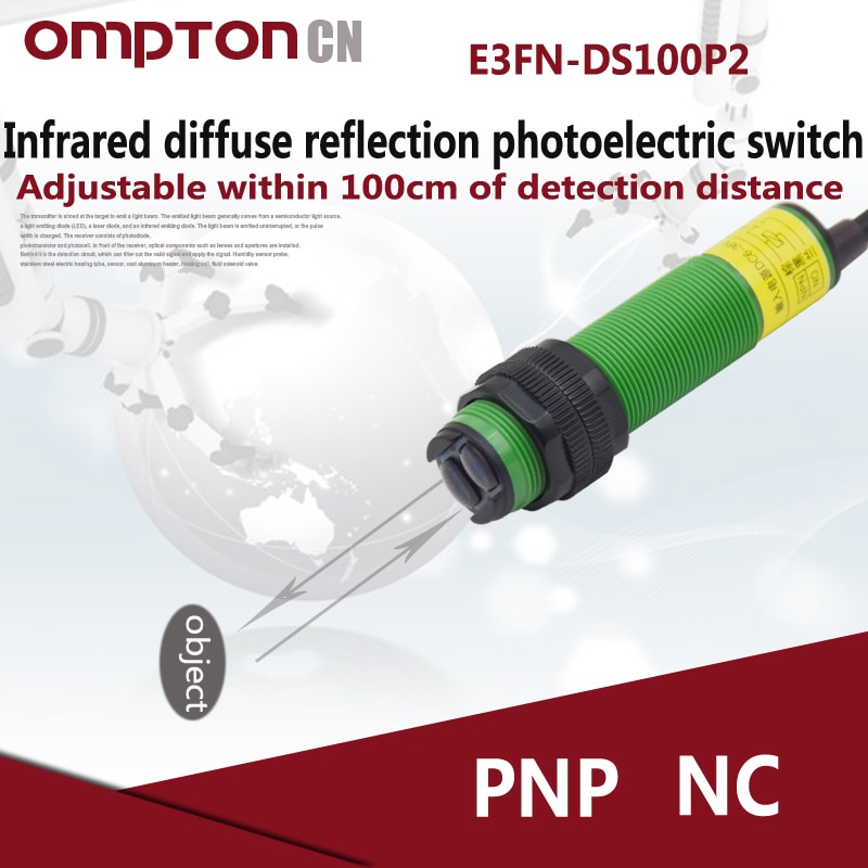 E3FN-DS100P2 Infrarood Diffuse Reflectie Optische ... – Grandado