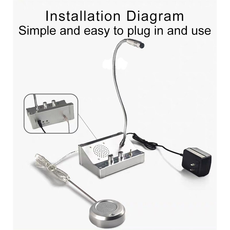 2 Way Window Intercom System Interphone Bank Speak... – Vicedeal