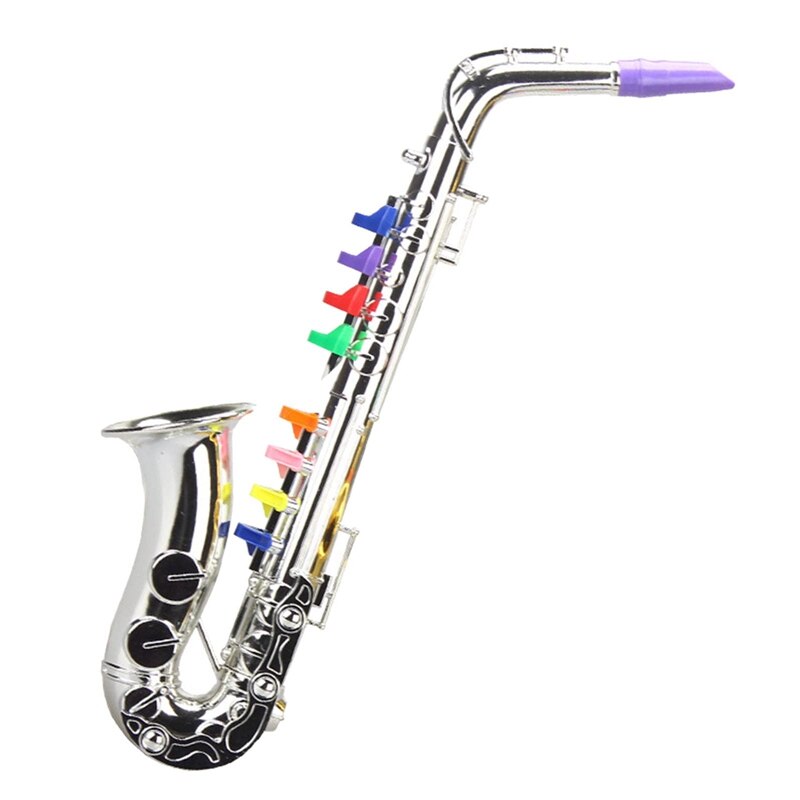 Saxophone 8 Colored Keys Simulation Toy Props Play... – Grandado
