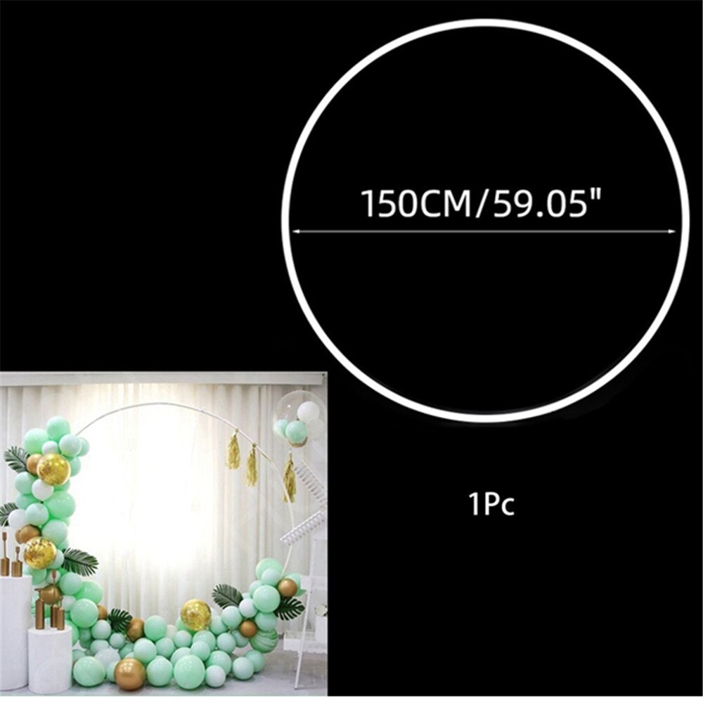 Circle Balloon Arch With Stand Plastic Wreath Fram... – Vicedeal