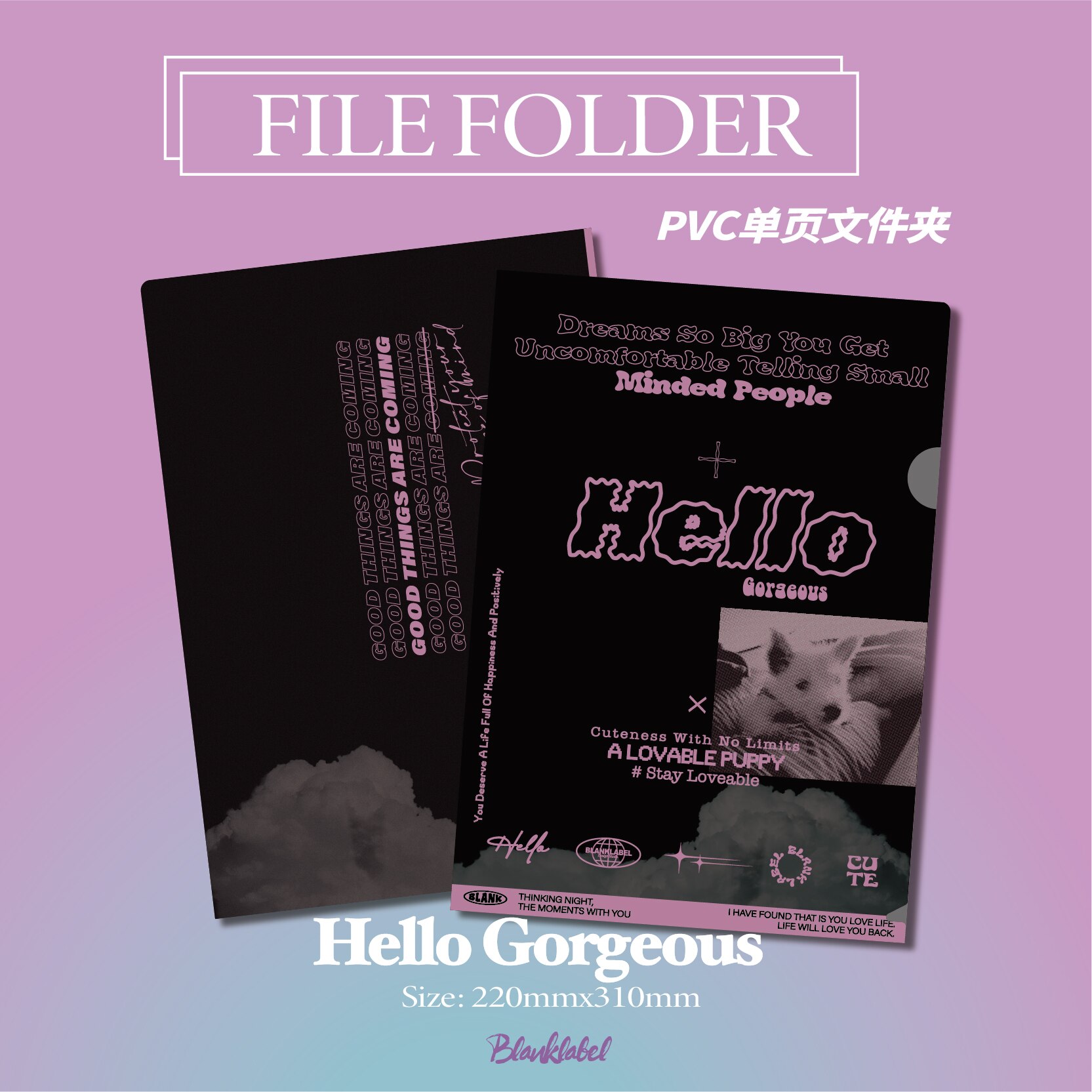 Retro poster style INS girly style PVC thickened L... – Grandado