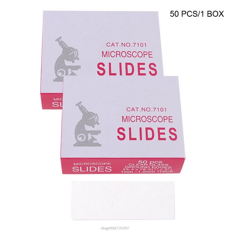 50 Pcs 7101 Polished Edge Microscope Slides for Pr... – Grandado
