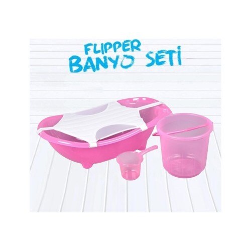 Flipper Baby Bath Tub Set-4'lü Bathtub Set – Vicedeal
