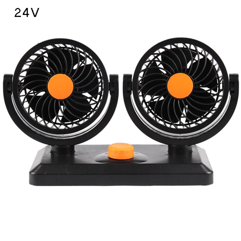 Car Fan 12V 24V Truck Universal Double Head Car Fa... – Vicedeal