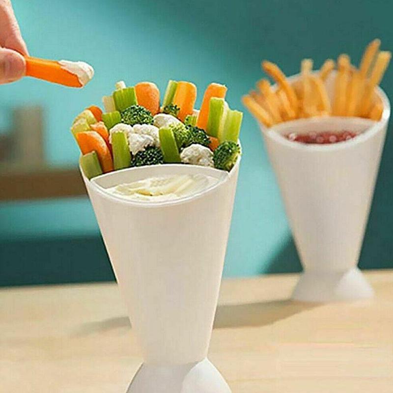 2 IN 1 Portable Kitchen French Fries Cup with Dipp... – Grandado