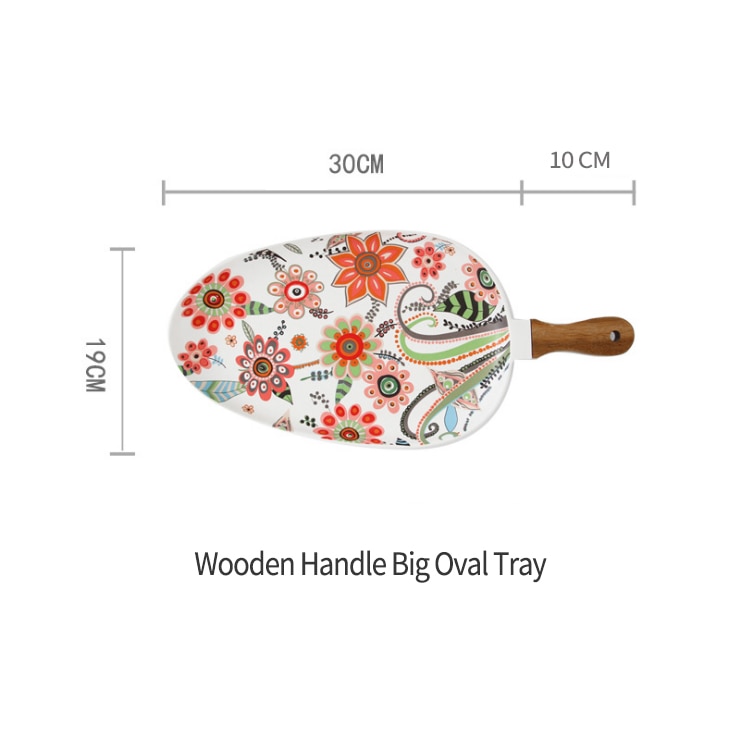 Nordisk middagstallerken keramisk fad bøf salatbak... – Grandado