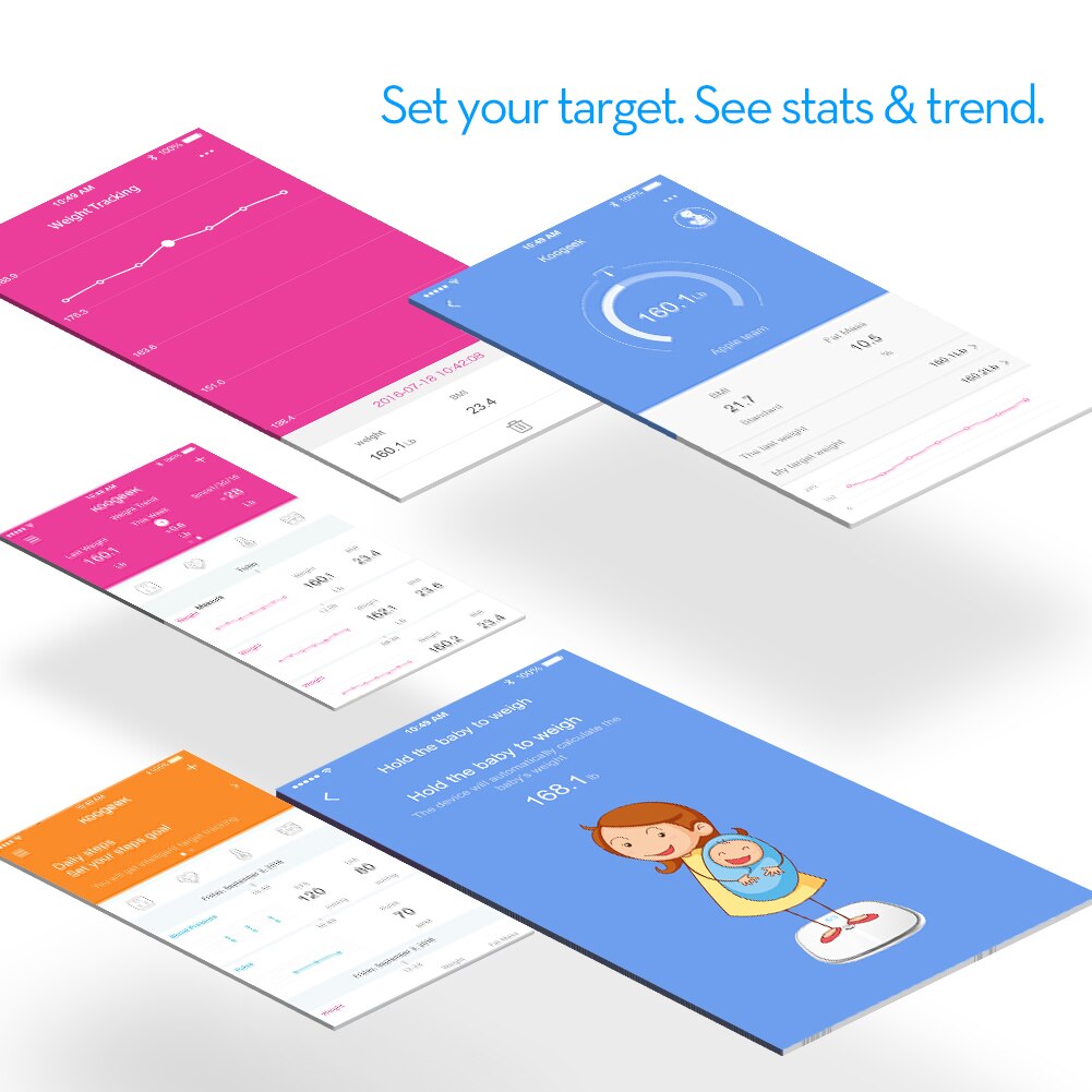 FDA Smart Health Scale Bluetooth Wi-Fi Sync Measur... – Vicedeal