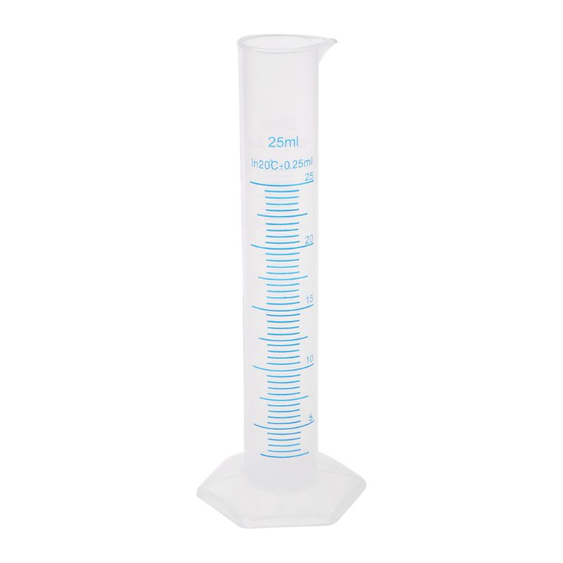 25mL Measuring Cylinder Laboratory Test Graduated ... – Vicedeal