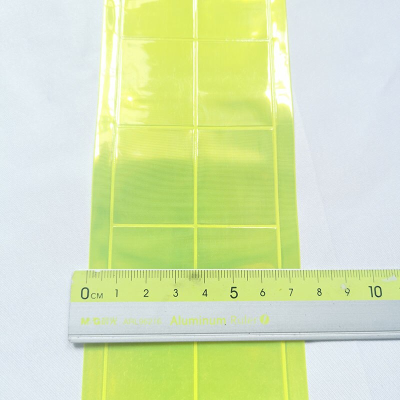 7.5cm*50M Reflective lattice cloth Fluorescent PVC... – Grandado