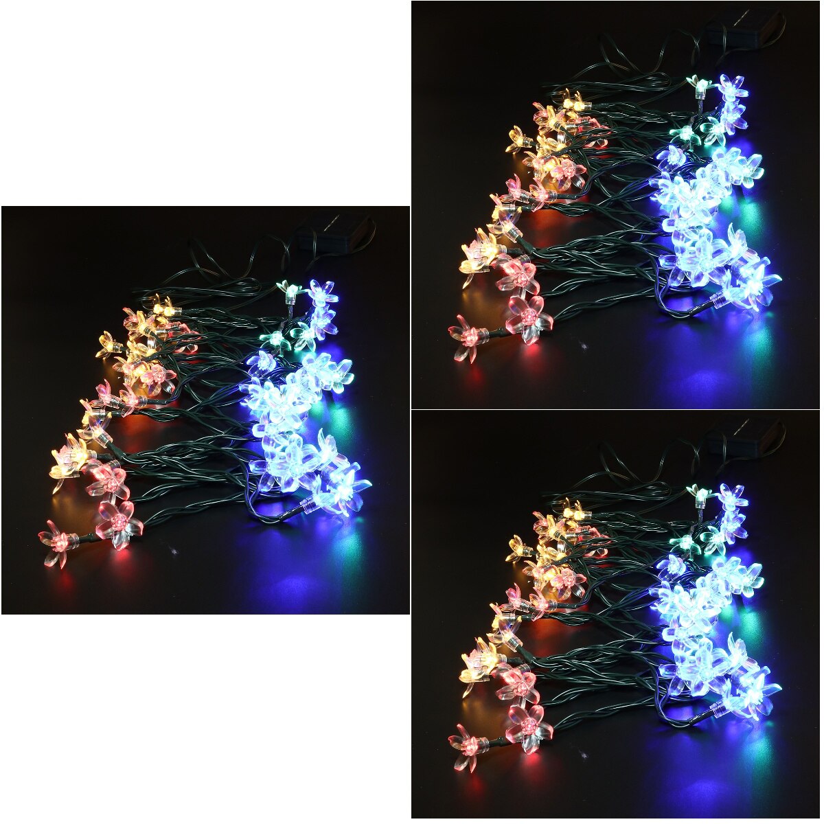 3pcs Sakura Solar String Lights 50 LED Flower Outd... – Grandado