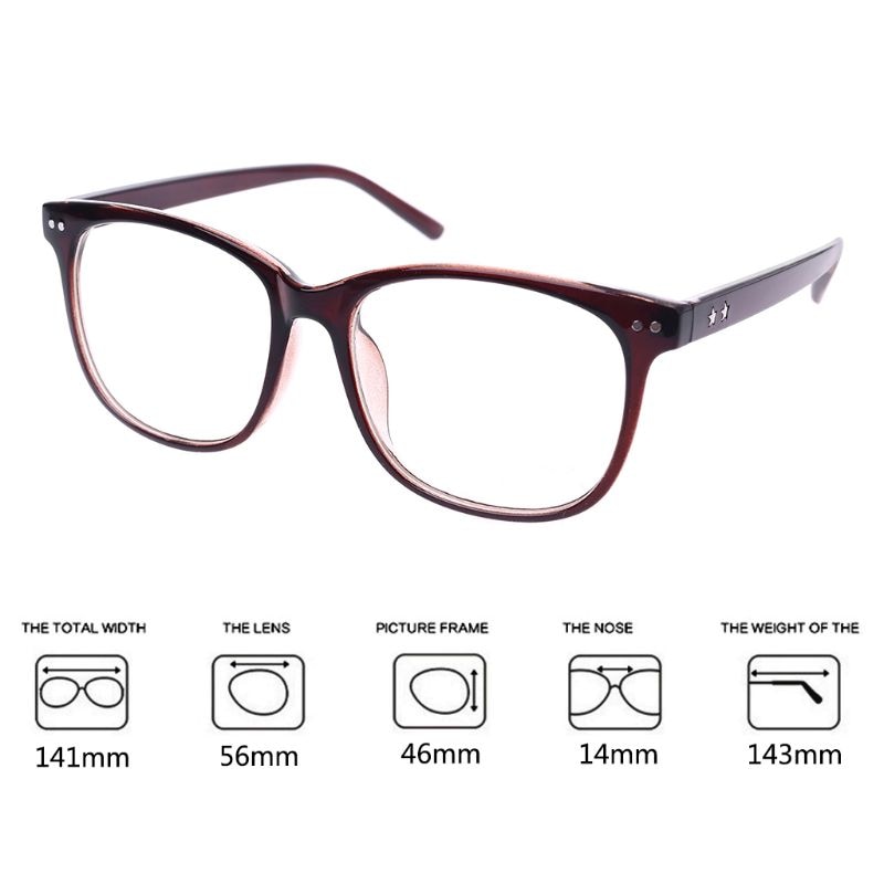 Unisex Eyeglasses Optical Spectacle Frame Stars De... – Vicedeal