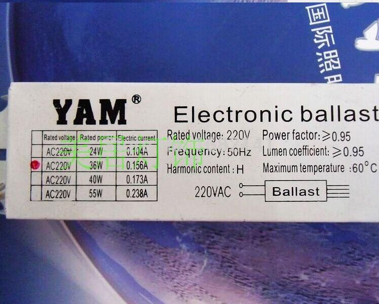 Electronic Ballast 36W Fluorescent Lamps AC 220V 5... – Grandado