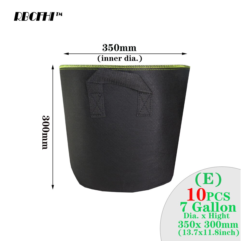 RBCFHI 10PCS Greenside Black Fabric Pot Plant Pouc... – Grandado
