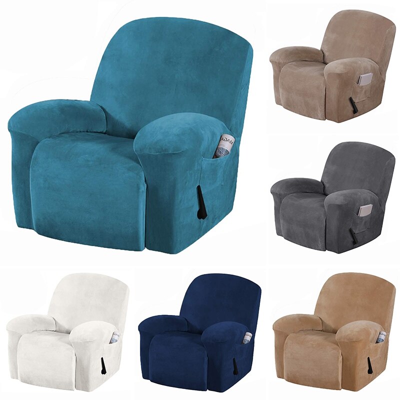 High Elasticity Recliner Slipcovers Plush Wing Cha... – Vicedeal
