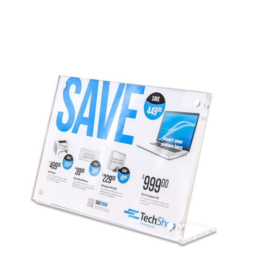 Horizontal Card Holder Stand Acrylic Magnetic Labe... – Vicedeal