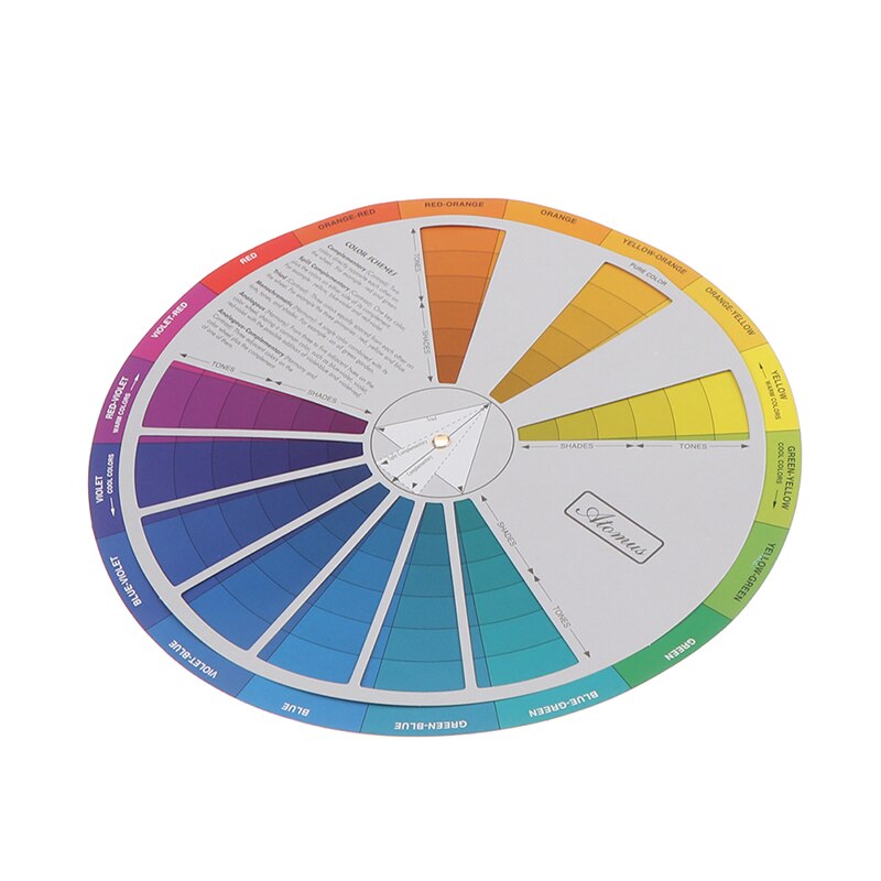 Paper Card Color Mixing Wheel Ink Chart Guidance R... – Grandado