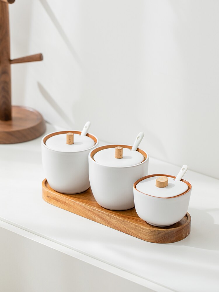 Storage Nordic Spice Jars Dispenser Lid Gadgets Wh... – Grandado