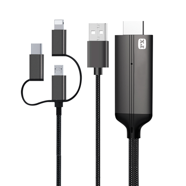 PX 1080P Full HD 3-in-1 Hdmi-compatible Cable Ligh... – Vicedeal