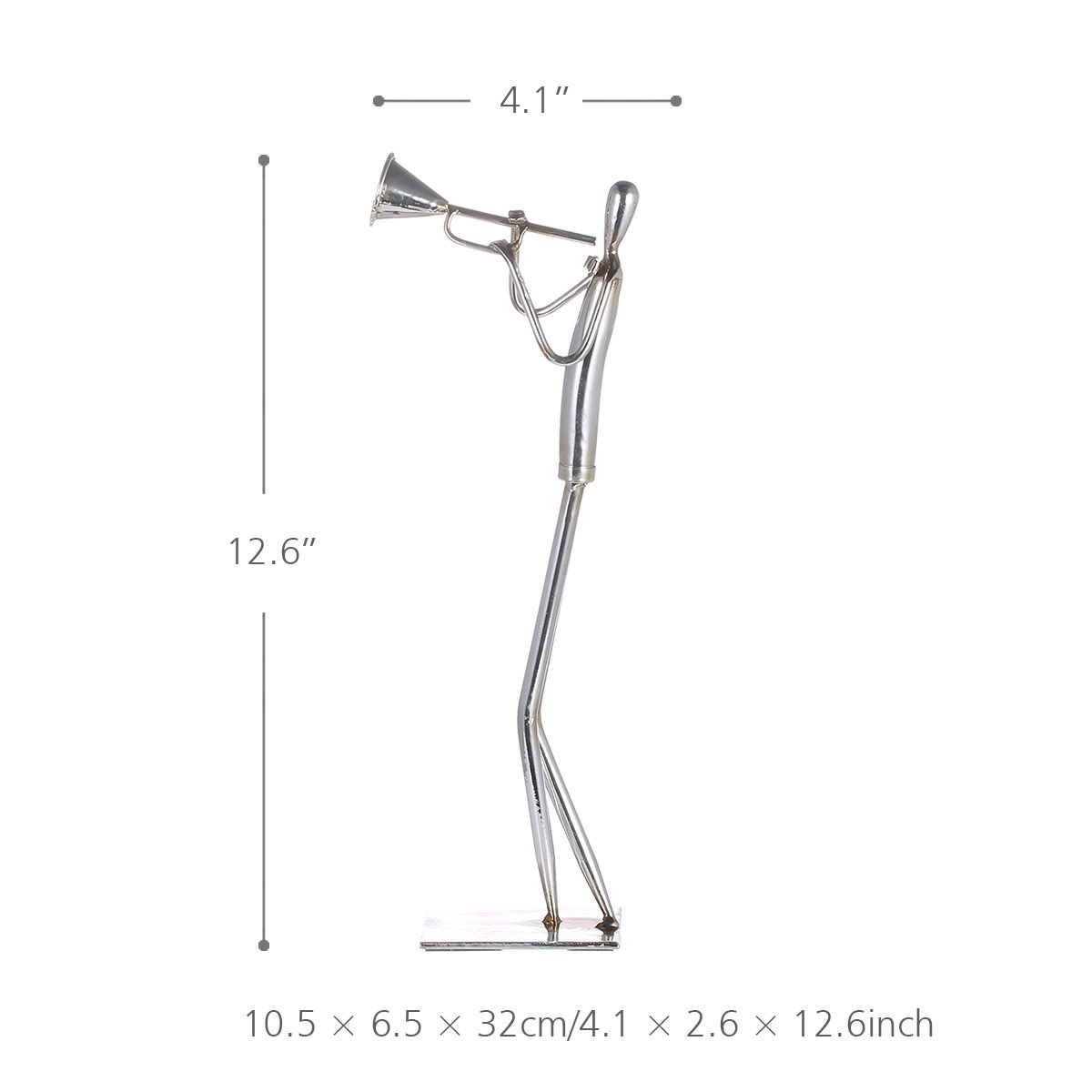 Tooarts Metal Sculpture Orchestra Trumpet Sculptur... – Vicedeal