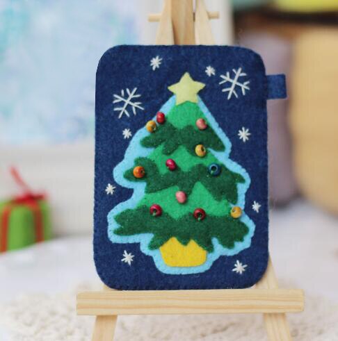 Julkortsskydd tyg filt kit non-woven tyg hantverk ... – Vicedeal