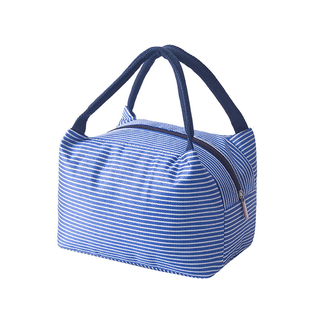 Insulated Cold Canvas Stripe Picnic Carry Case The... – Vicedeal