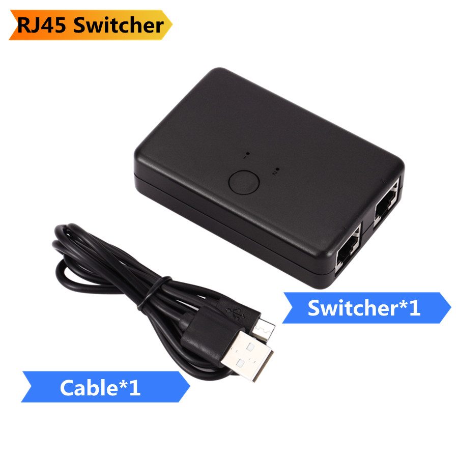 2 Poorten RJ45 CAT6 Lan Hub Netwerk Switch Box Sel... – Vicedeal