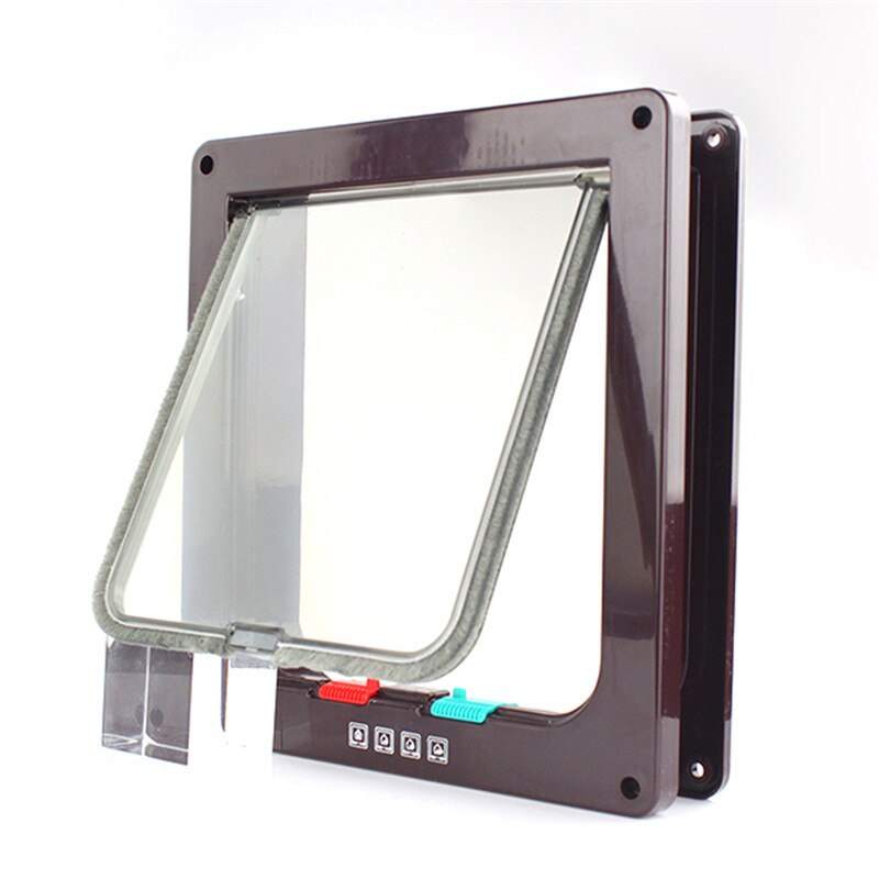 4 Way Lockable Cat Kitten Door Security Flap Door ... – Vicedeal