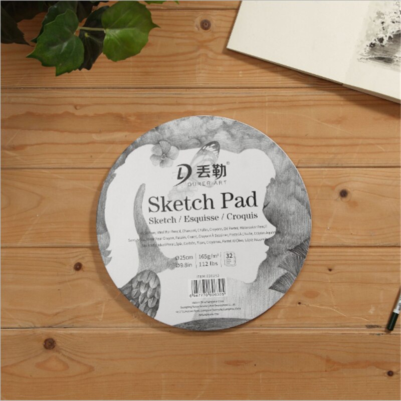 Portable Round Sketch Paper Pad Aquarelle Colored ... – Vicedeal