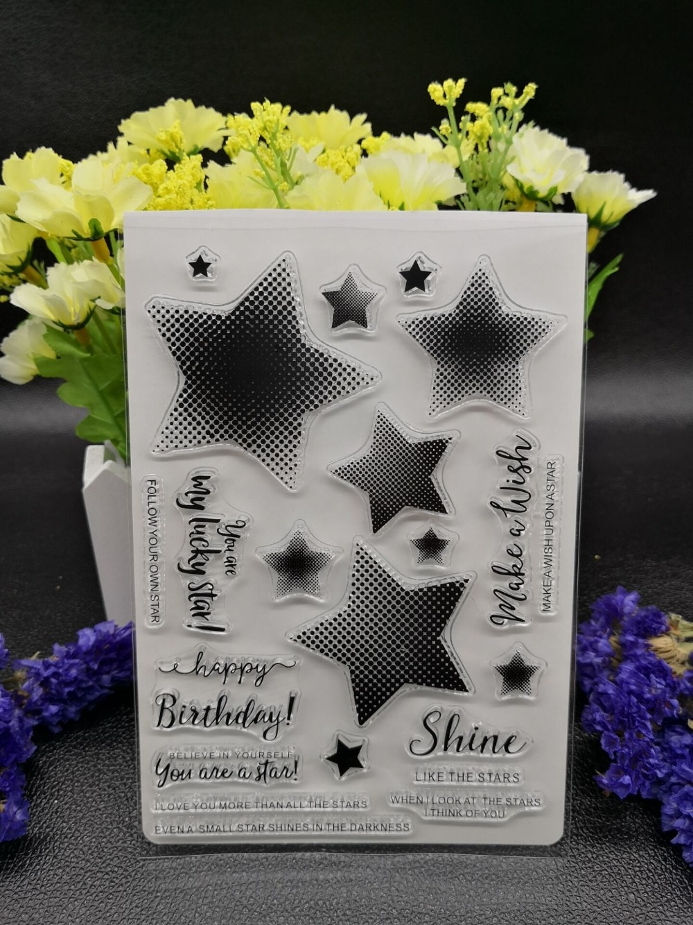 Star Clear Silicone Rubber Stamp for DIY scrapbook... – Vicedeal