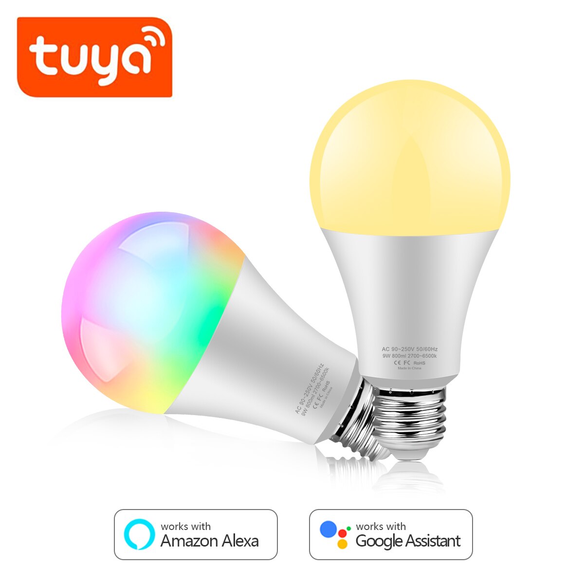 GU10 E27 E14 Tuya Smart Spotlight/Kaars/Bubble Bal... – Vicedeal