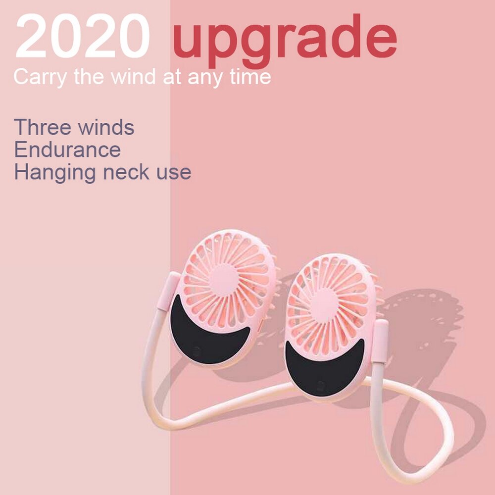 Draagbare Opknoping Neck Ventilator Met Nachtlampj... – Vicedeal