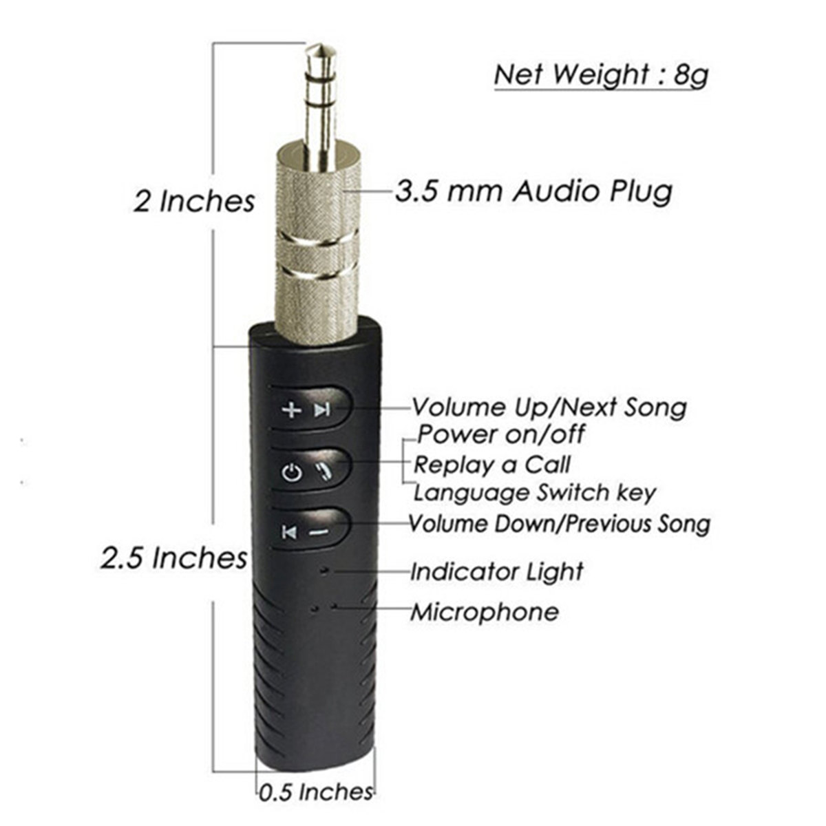 Bluetooth receiver Wireless play Portable 3.5mm au... – Grandado