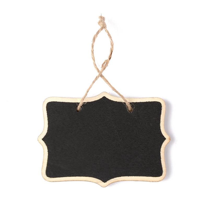 14x Mini Chalkboards Signs Hanging BlackBoard Rect... – Grandado