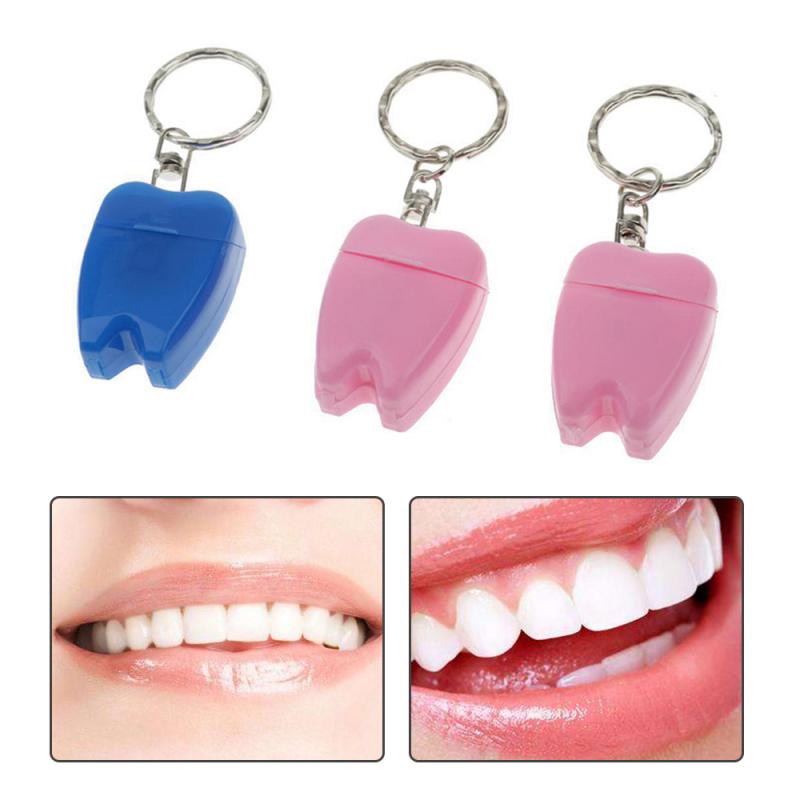 1PC 15m Portable Floss Teeth Clean Key Ring Key Ch... – Grandado
