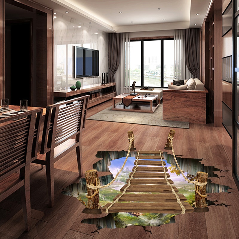 3D drawbridge simulation Floor/wall stickers for k... – Grandado