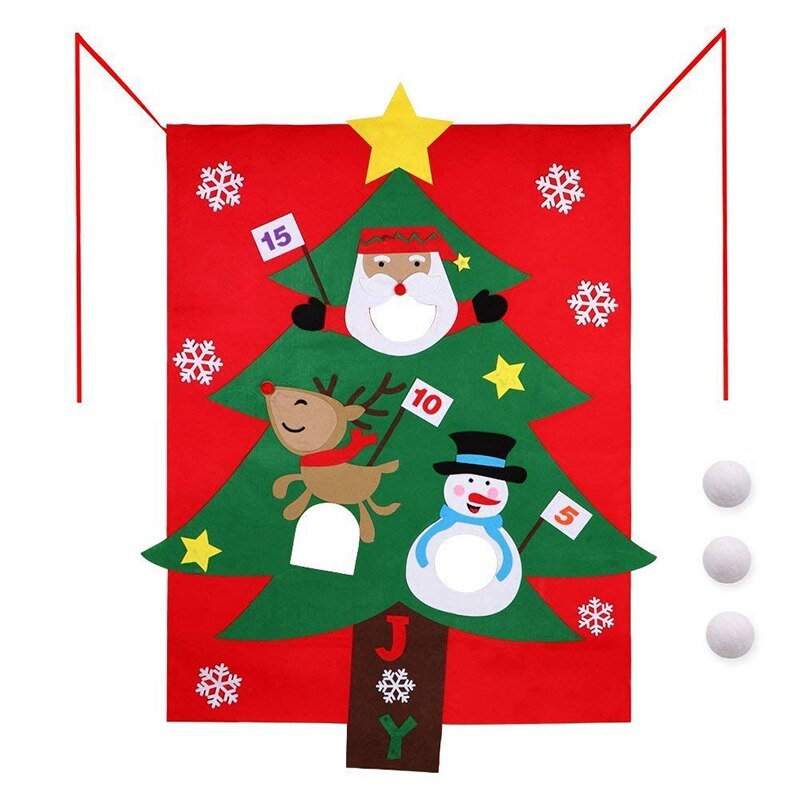 Christmas Toss Games with 3Pcs Snowballs DIY Felt ... – Grandado