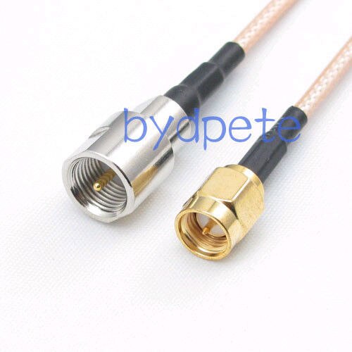 Cable FME male plug to SMA male plug straight RG31... – Grandado