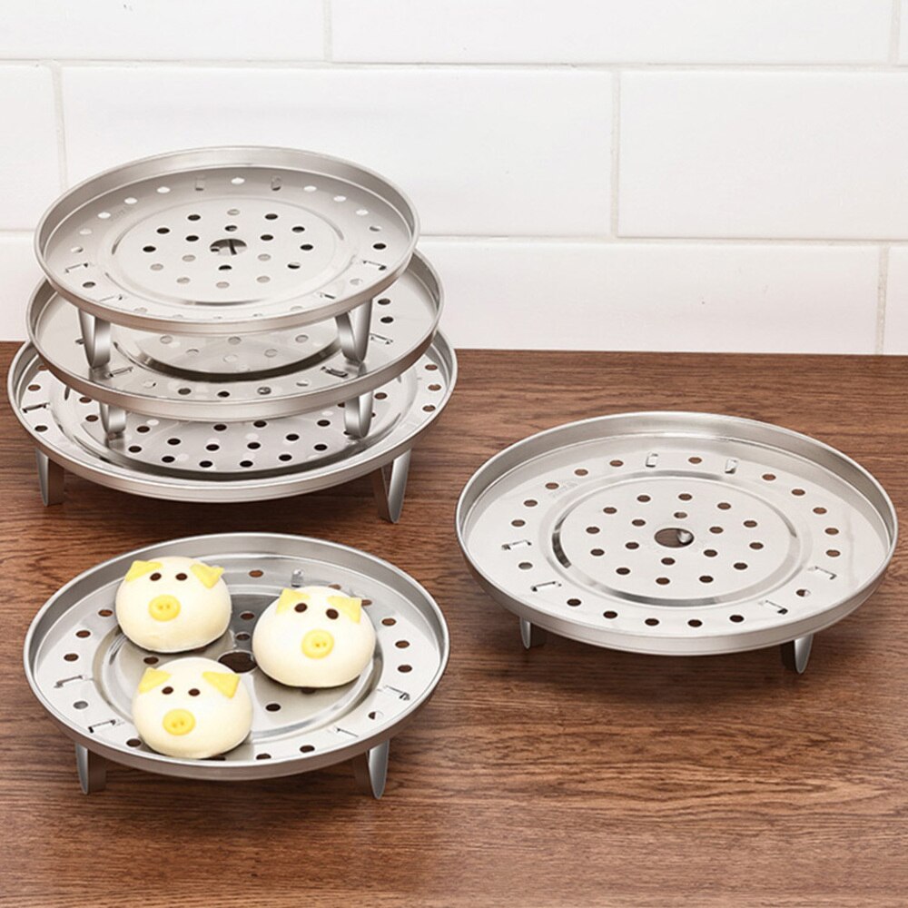 Rvs Ronde Stoomboot Rack Plaat Driepotige Dampende... – Grandado